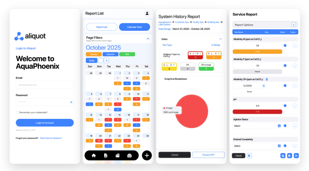 Aliquot: Business Software for the Water Industry